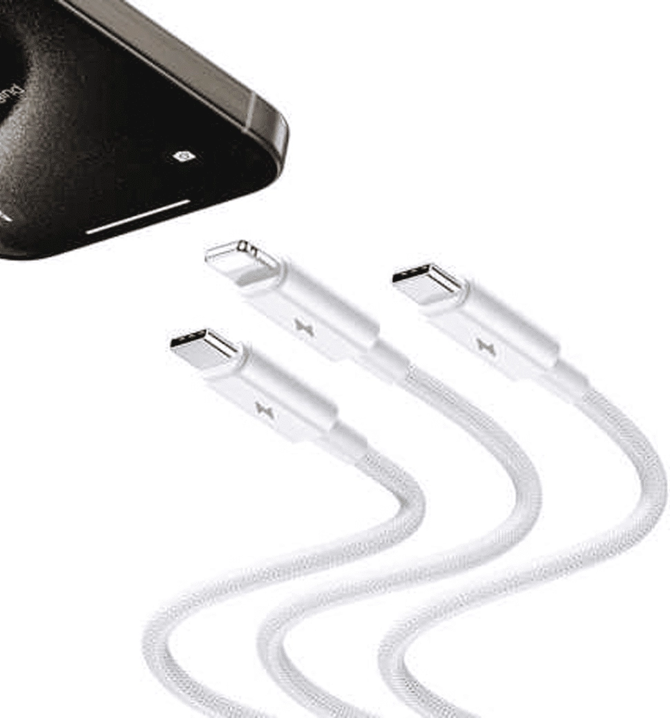 ᐉ Кабель Benks D46 3in1 Type-С toType-C*2 ,Lighting White (60W) купити ...