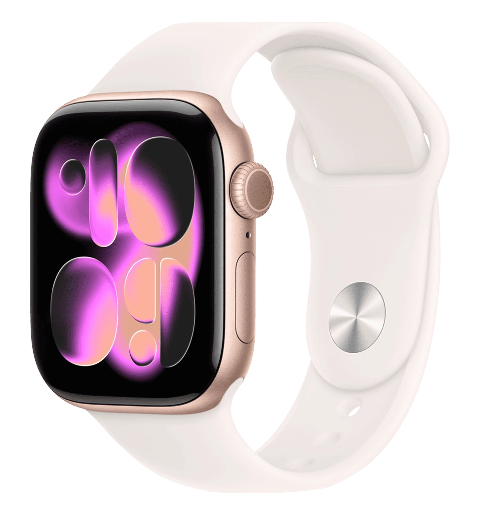 ᐉ Apple Watch Series 11 GPS + Cellular 46mm Rose Gold Aluminium Case with Light Blush Sport Band ...