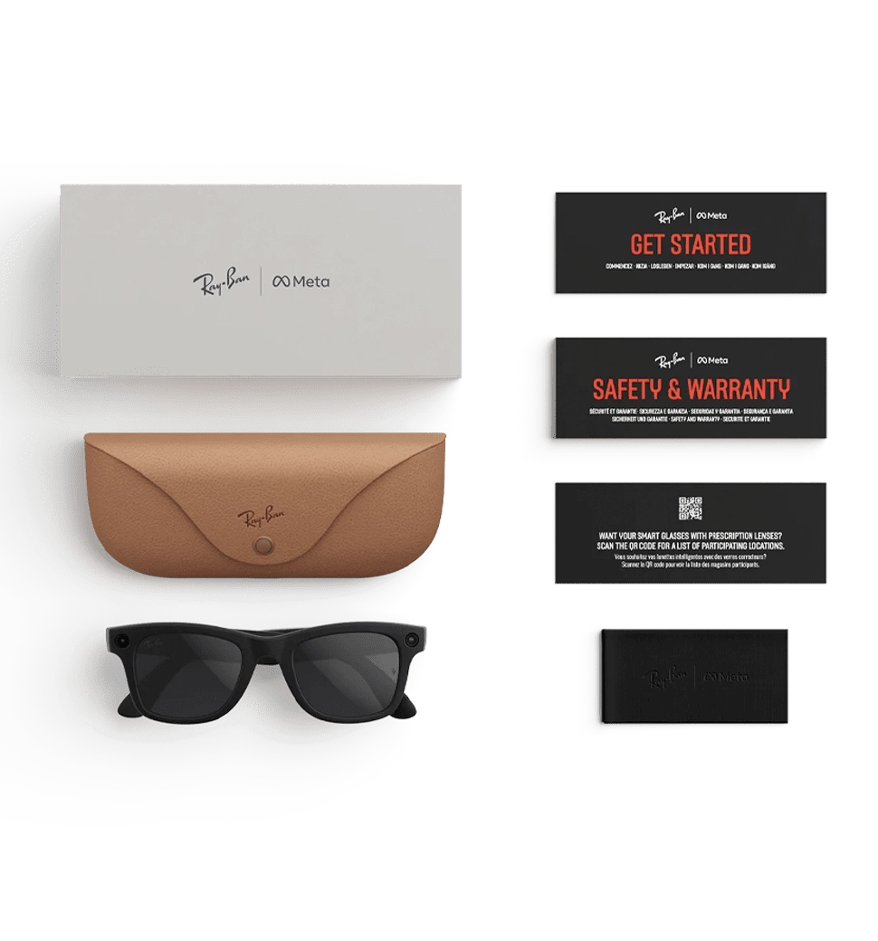 ᐉ Смарт-окуляри Ray-Ban Meta Wayfarer [Gen2] Matte Black Frame/Clear to ...