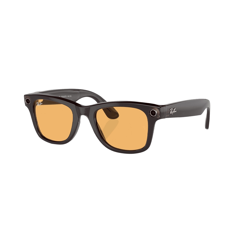 ᐉ Смарт-очки Ray-Ban Meta Wayfarer Shiny Rebel Black/Amber size L ...